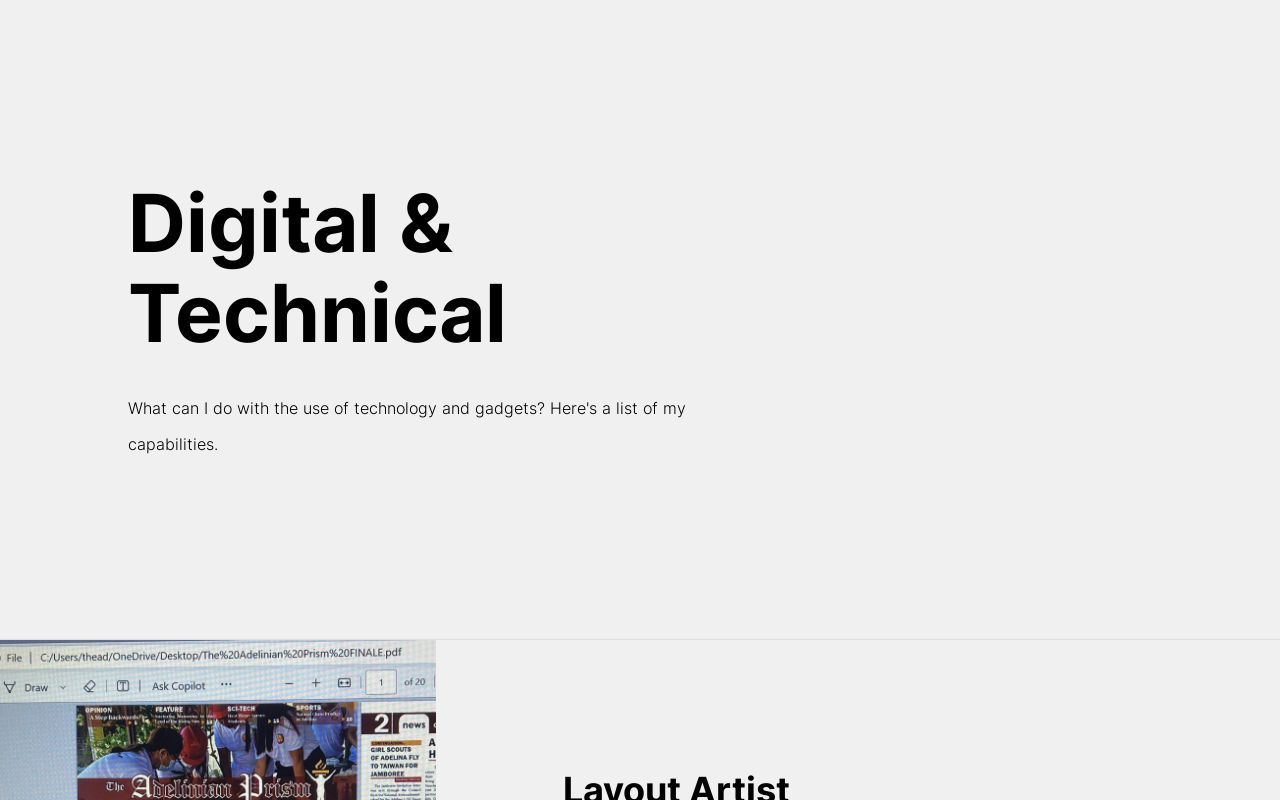 Digital & Technical